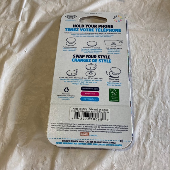 PopSocket | Cell Phones & Accessories | Pop Socket Enamel Black Panther ...